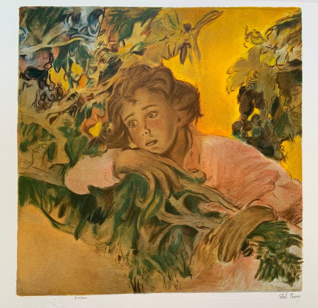 1995, ABEL PANN LARGE Vintage Judaica, Young King David. Israeliana ...