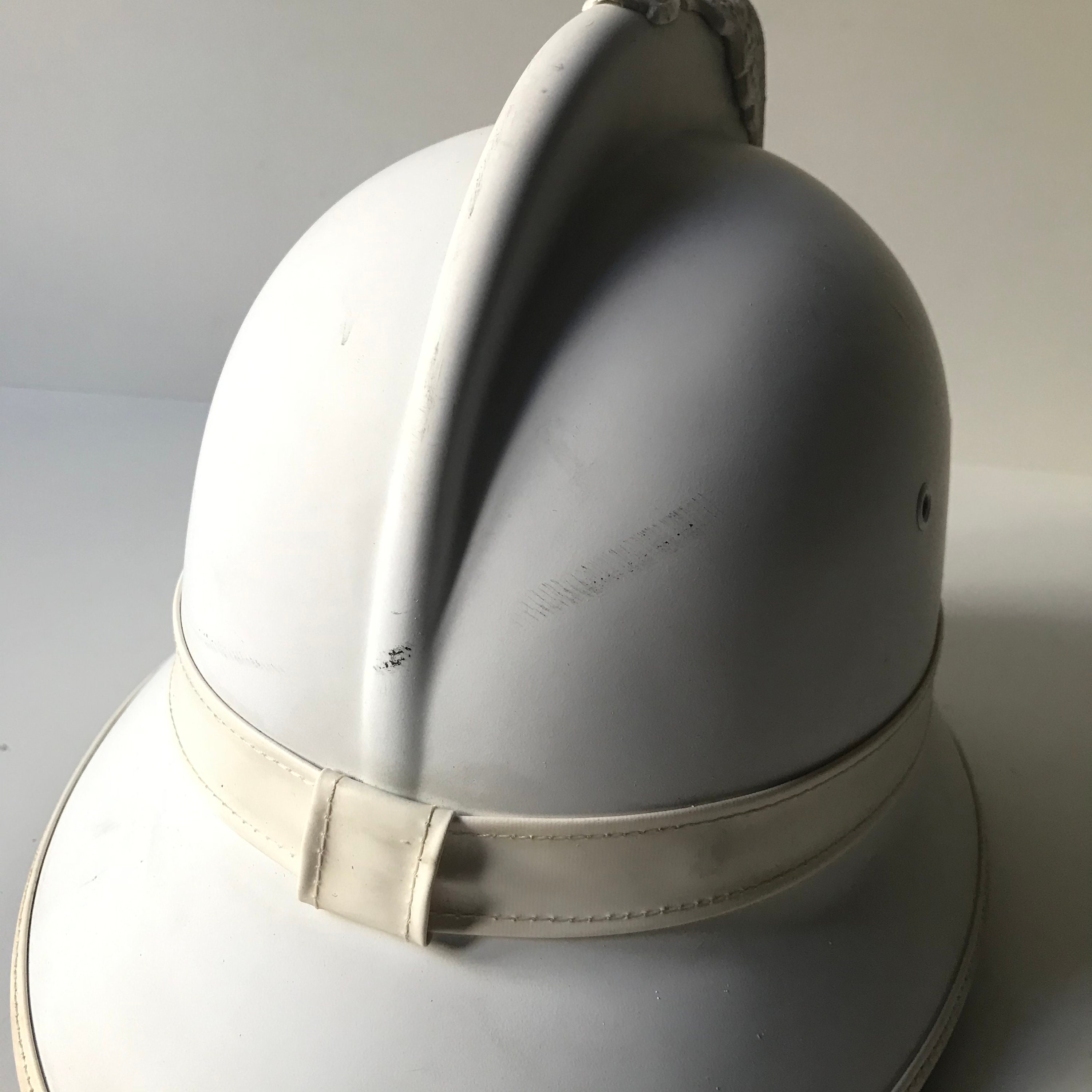 Very Rare Vintage Italian Police White Pith Helmet | Etsy