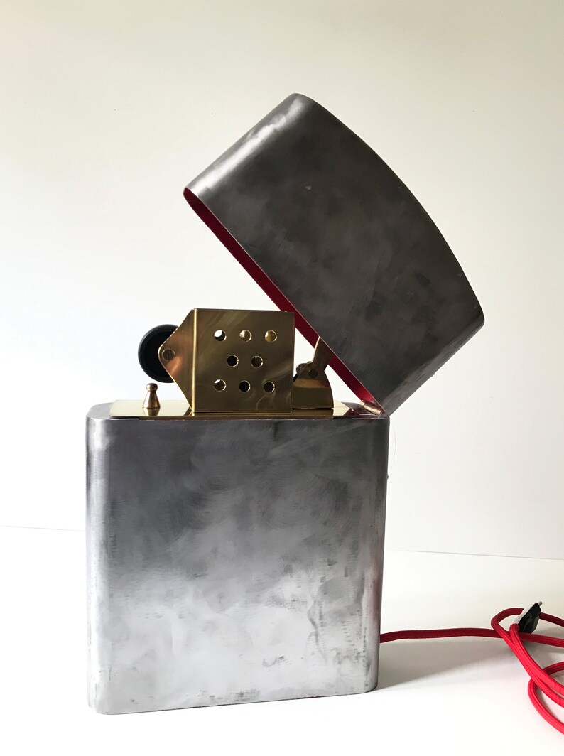 Huge Lighter Shaped Table Lamp Vintage Restored Creative - Etsy