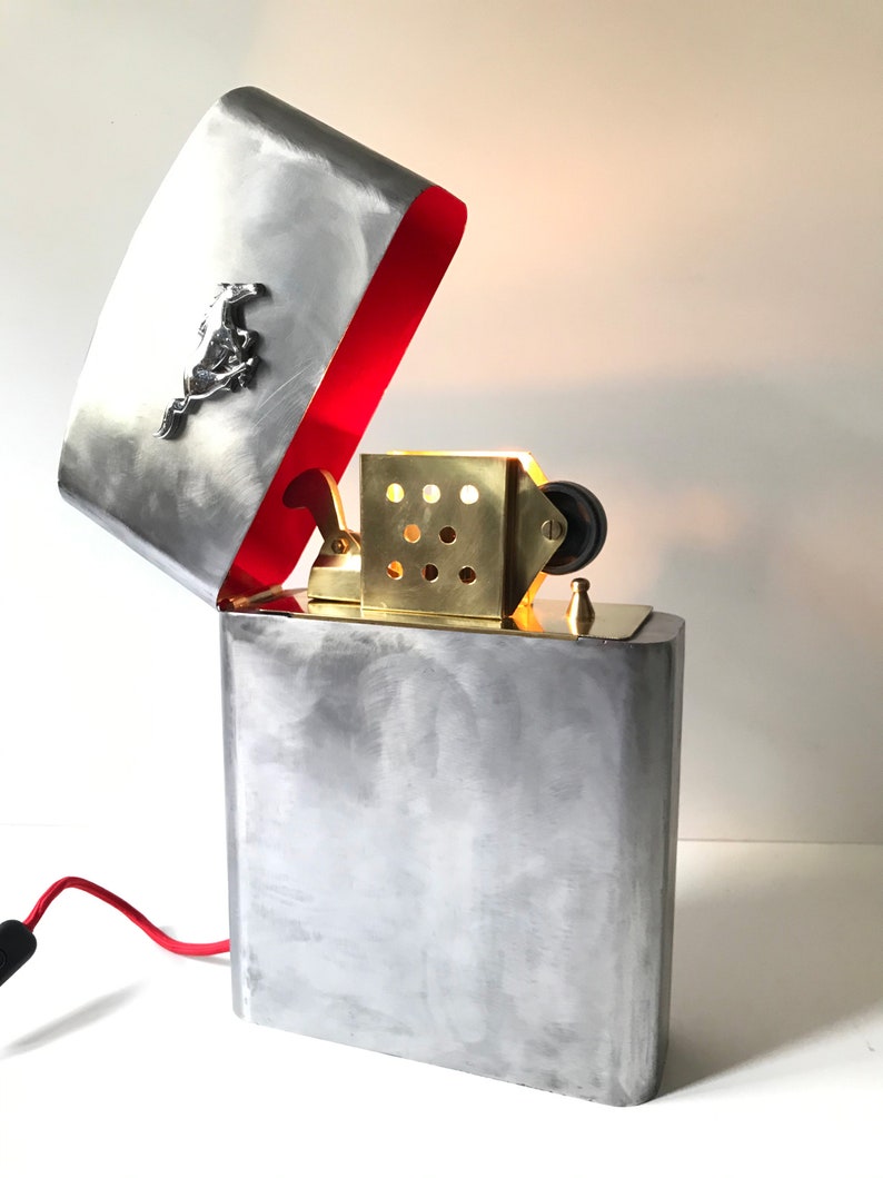Huge Lighter Shaped Table Lamp Vintage Restored Creative - Etsy