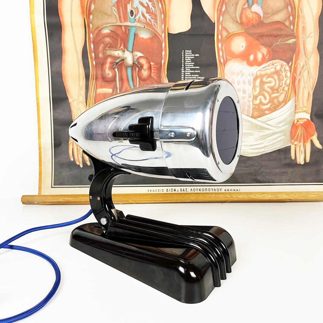 Vintage Restored Original Hanau Sollux Medical Lamp Antique Irradiation ...
