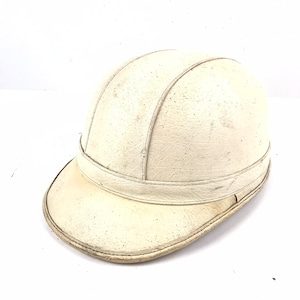 1940s Skulgarde Leather Motorcycle Helmet: Vintage Cafe Racer Display ...