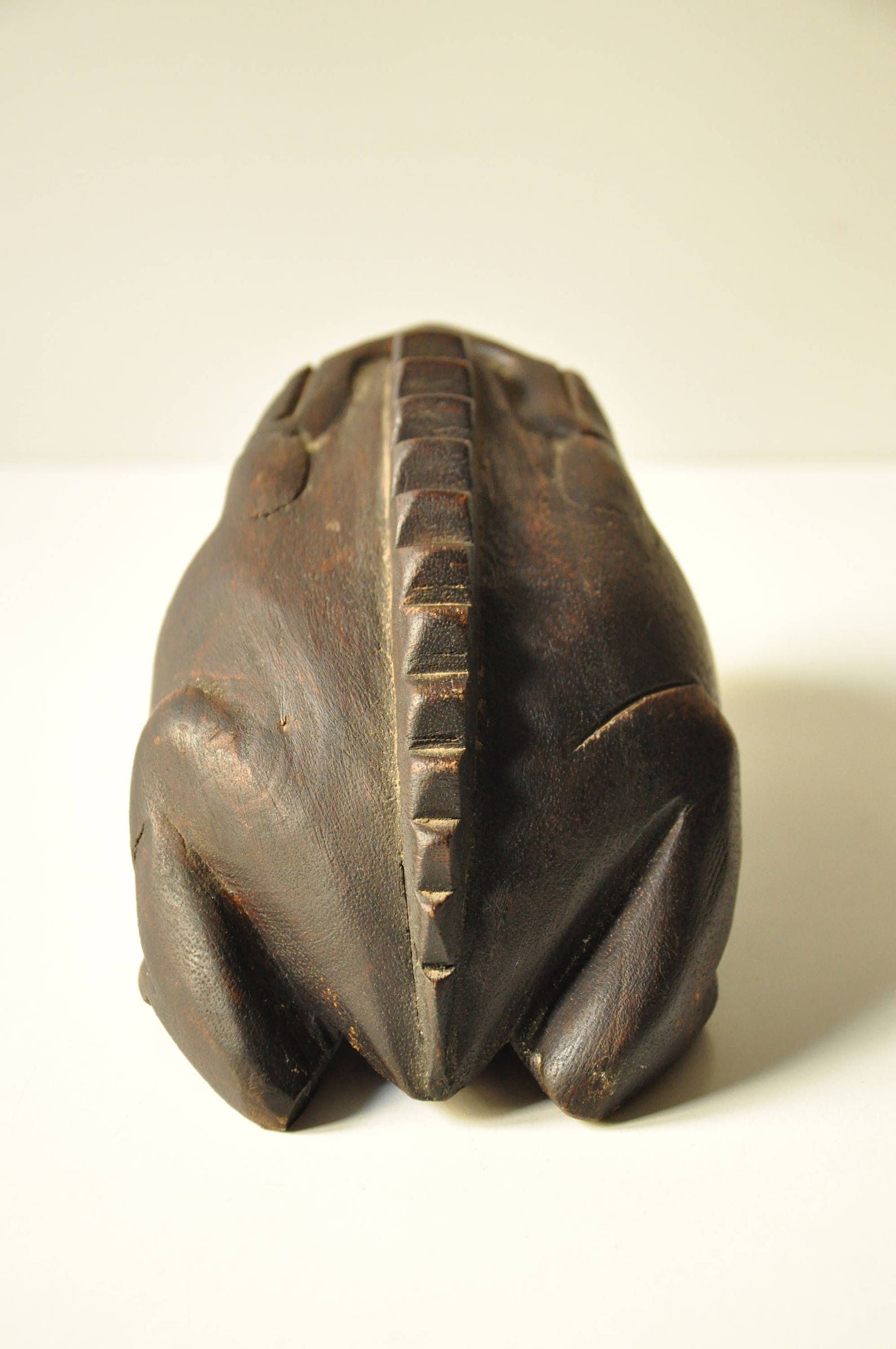 Vintage Wooden Frog Hand Carved Ethnic | Etsy