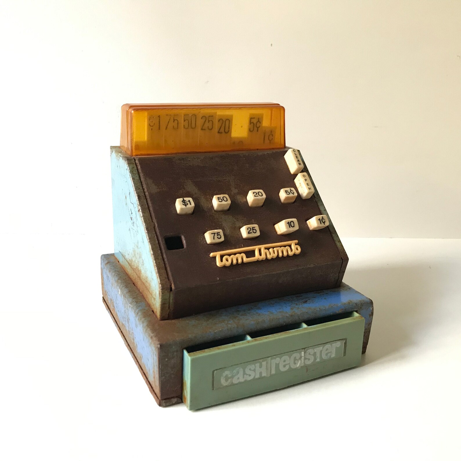 1950s Cash Register Toy - Tom Thumb - Vintage Toy - Pretend Play ...