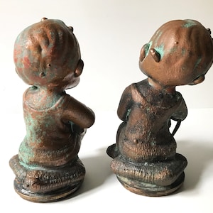 Antique Copper Doll Molds - Vintage Industrial - Toy Factory - Oxidized ...