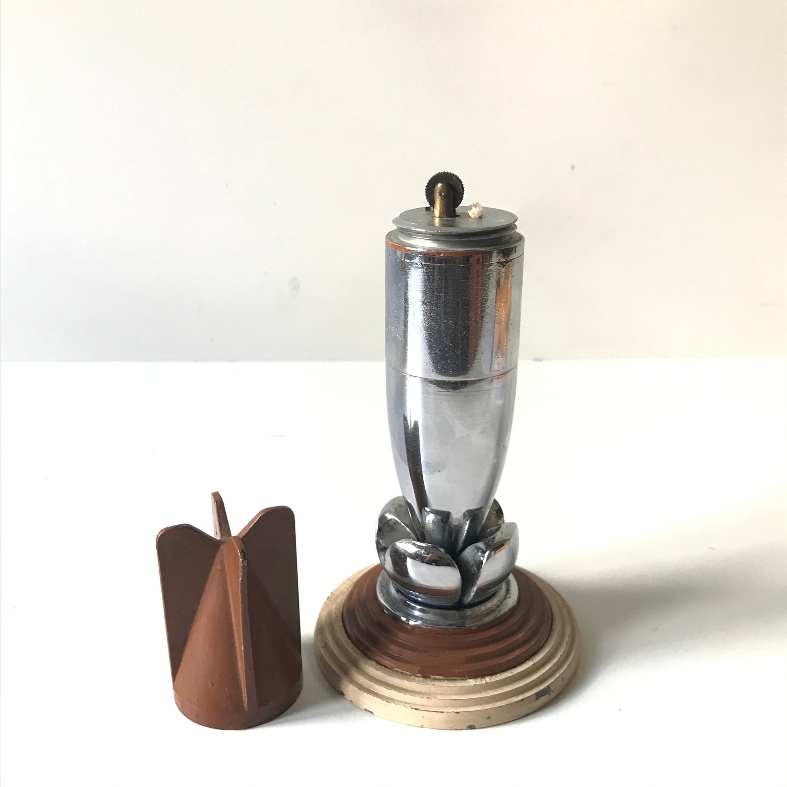 Vintage Space Age Space Rocket Desk Lighter Chrome Large - Etsy