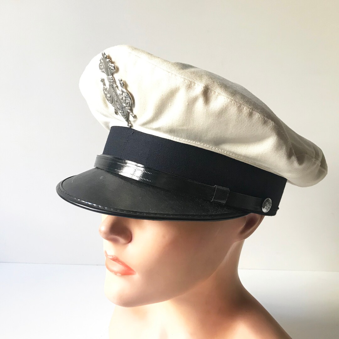 Vintage Italian Police Officer Cap: SPQR Rome Municipal Police ...