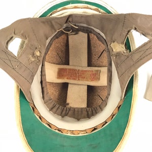 1940s Skulgarde Leather Motorcycle Helmet: Vintage Cafe Racer Display ...