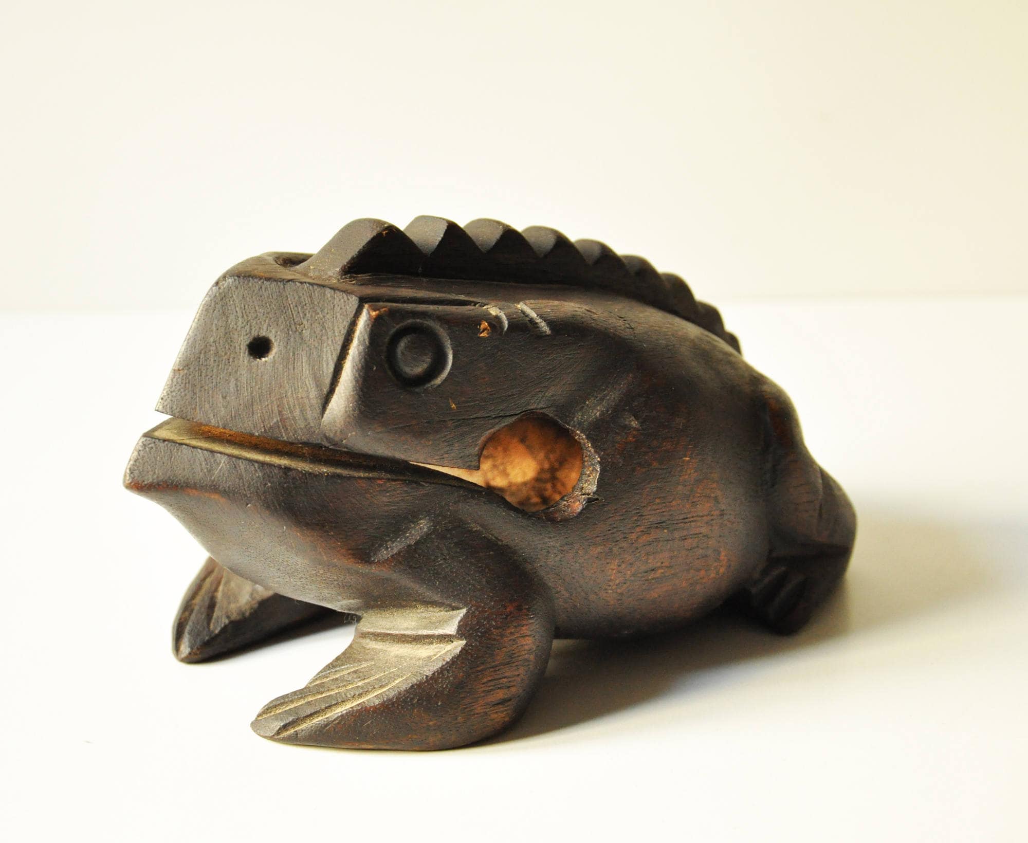 Vintage Wooden Frog Hand Carved Ethnic - Etsy