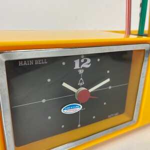 Vintage Yellow Hain Bell Alarm Clock: Space Age Desk Organizer - Etsy