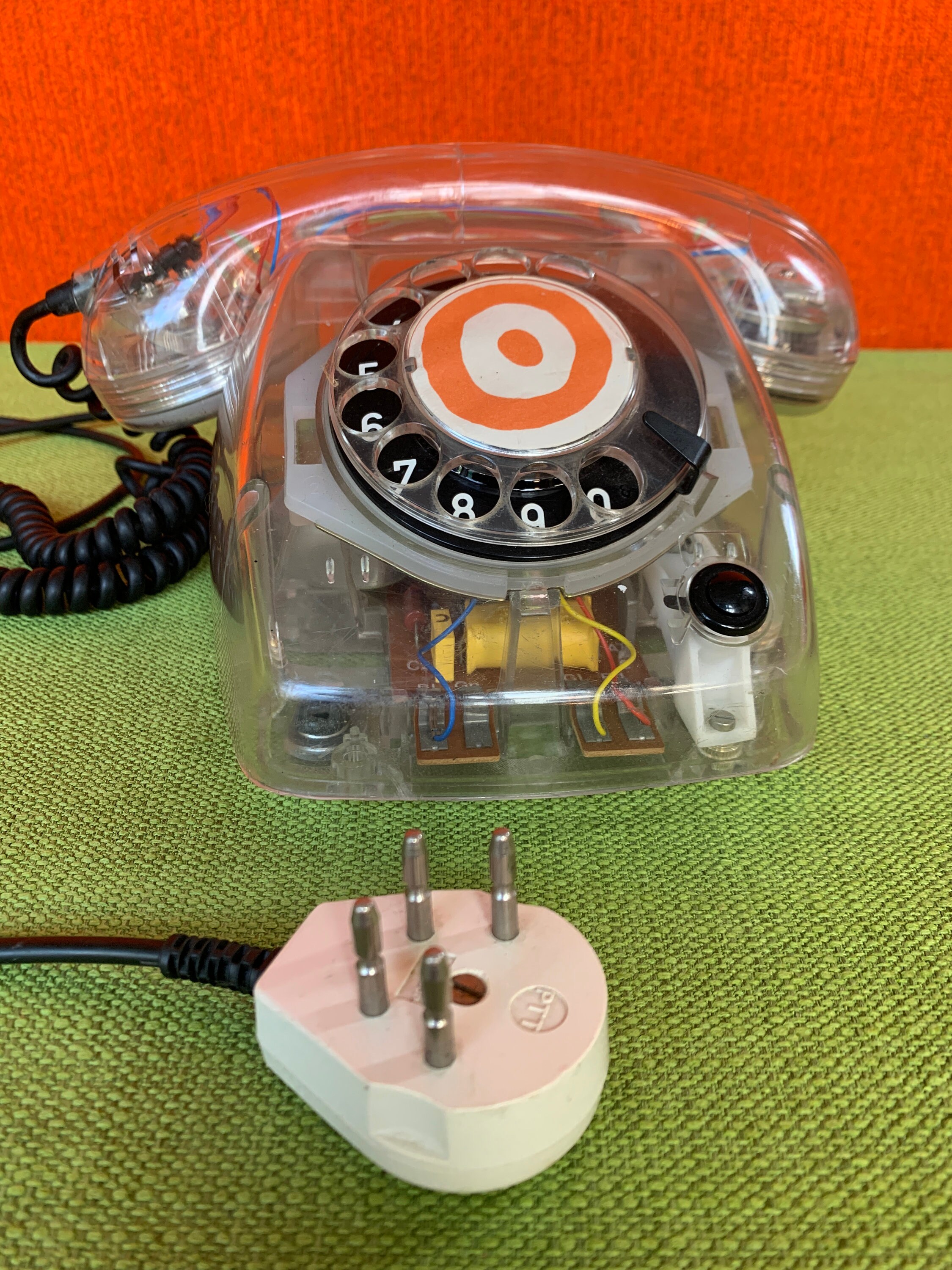 80s transparent PTT T65 Delft collection turntable telephone - Etsy ...