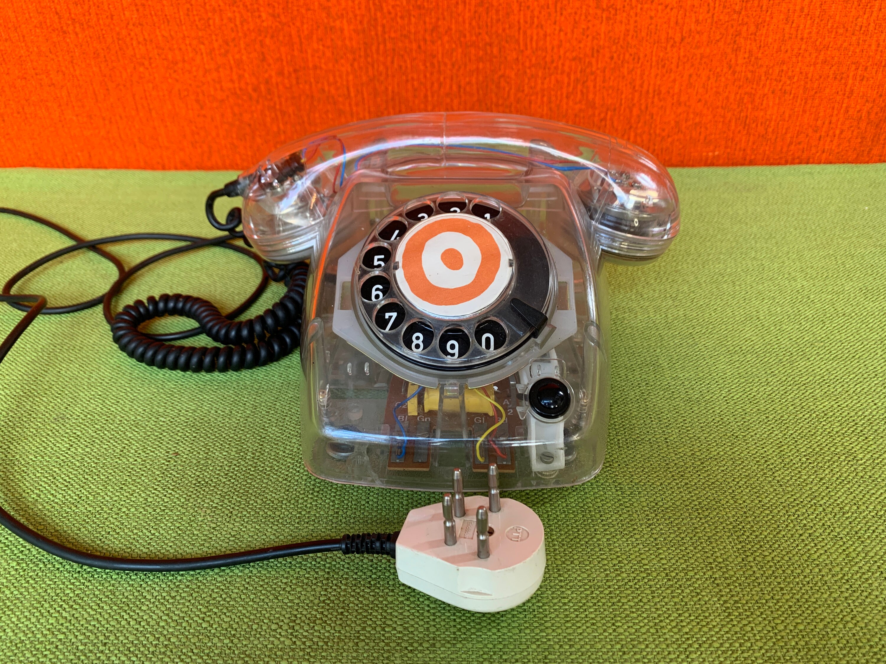 80s transparent PTT T65 Delft collection turntable telephone - Etsy ...