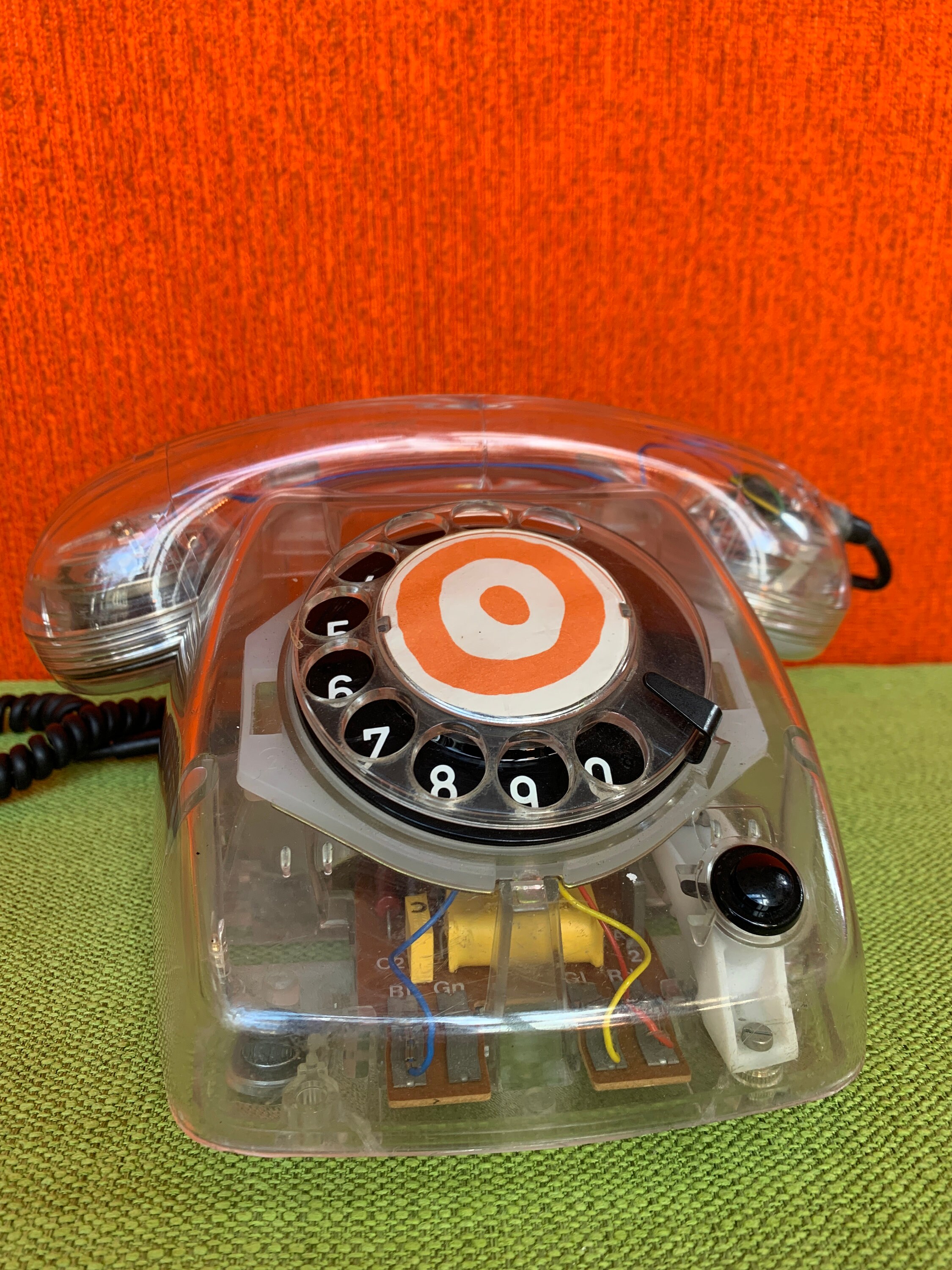 80s transparent PTT T65 Delft collection turntable telephone - Etsy ...