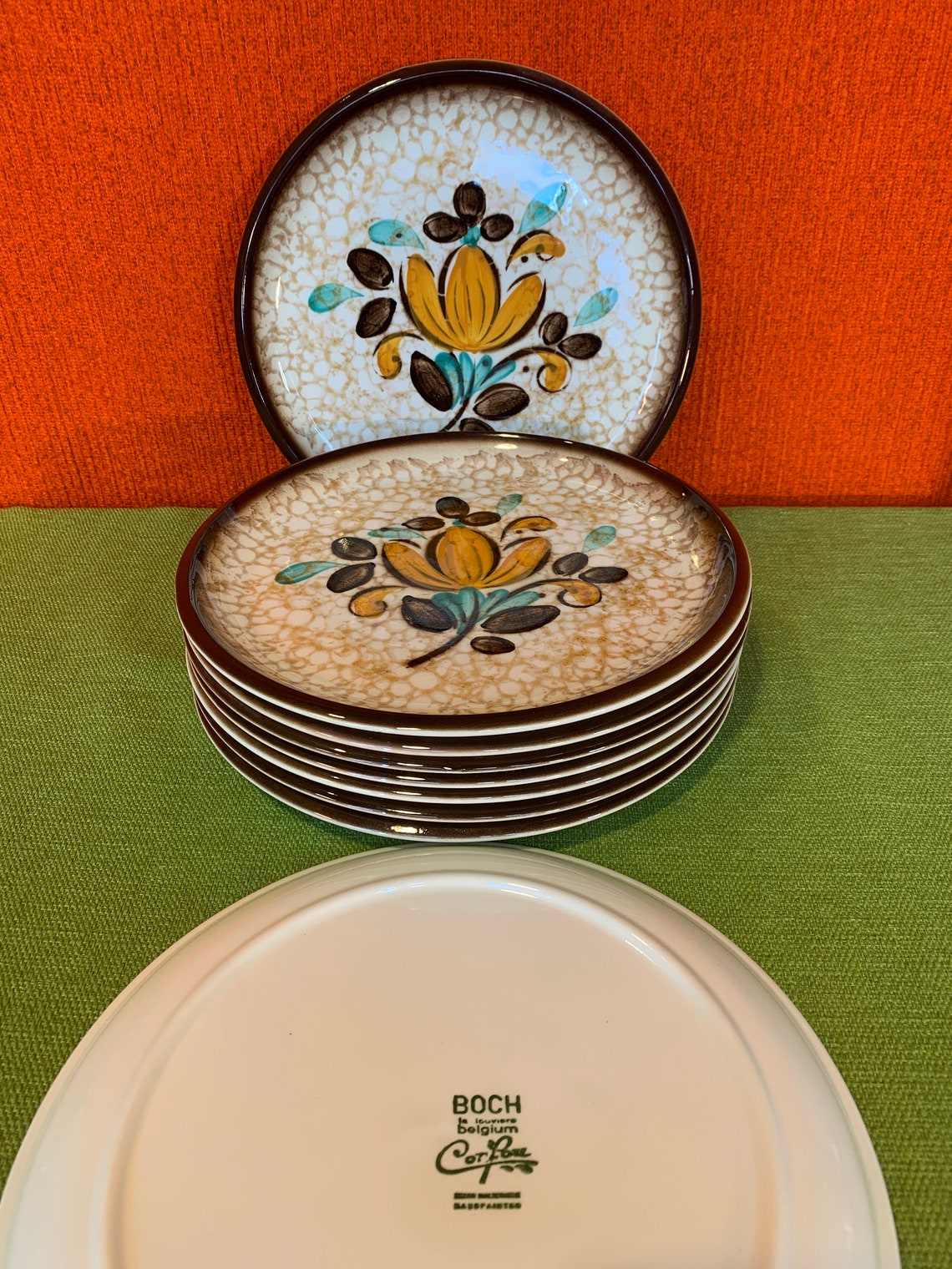 1960s/70s Different Types of Plates From Boch Belgium La - Etsy