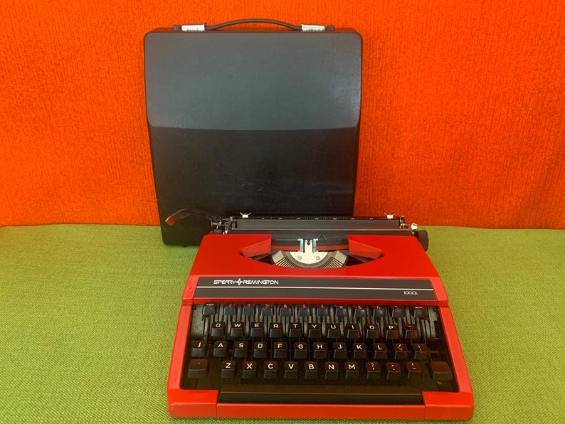 1980s Bright Red Sperry Typewriter From Remmington Type Idol - Etsy