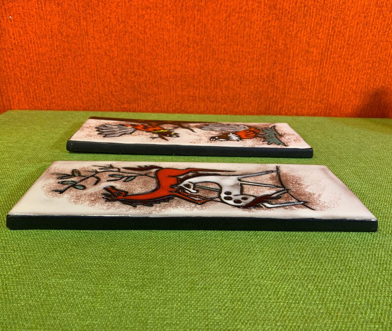 1970s Ruscha Ceramic Wall Plates Birds of Paradise and Horses - Etsy