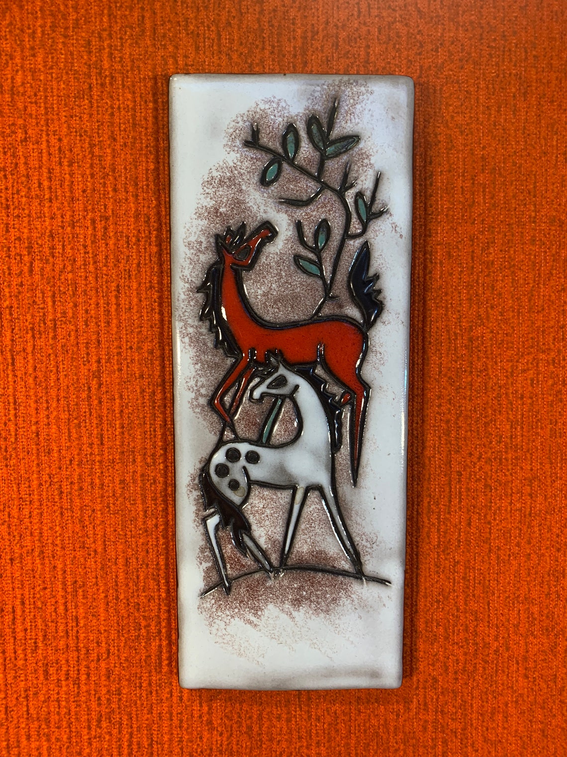 1970s Ruscha Ceramic Wall Plates Birds of Paradise and Horses | Etsy