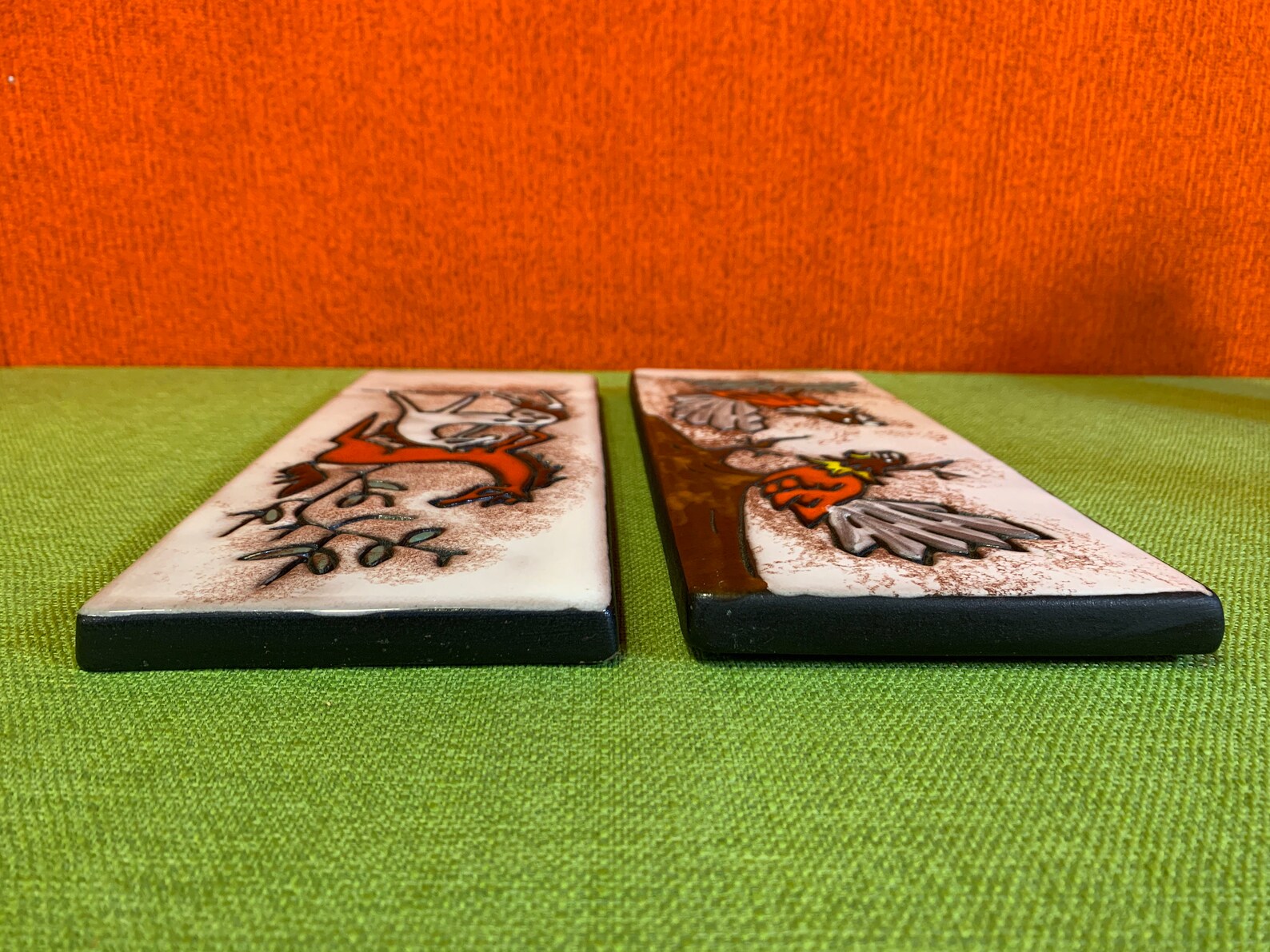 1970s Ruscha Ceramic Wall Plates Birds of Paradise and Horses | Etsy