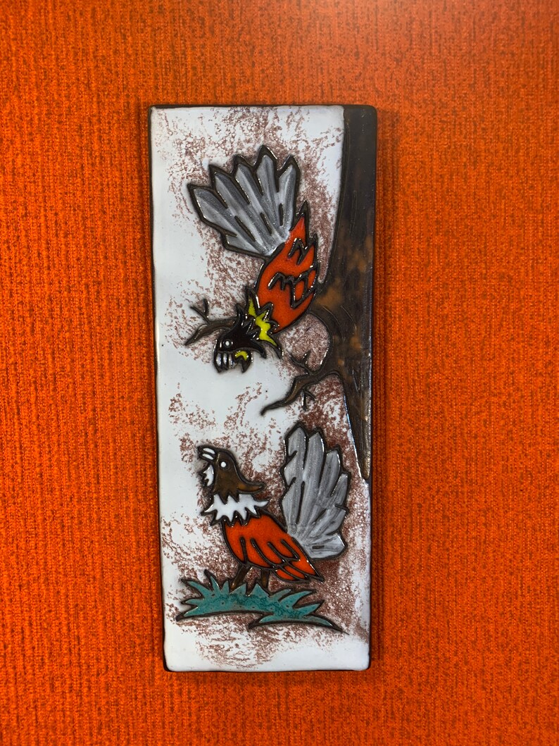 1970s Ruscha Ceramic Wall Plates Birds of Paradise and Horses - Etsy