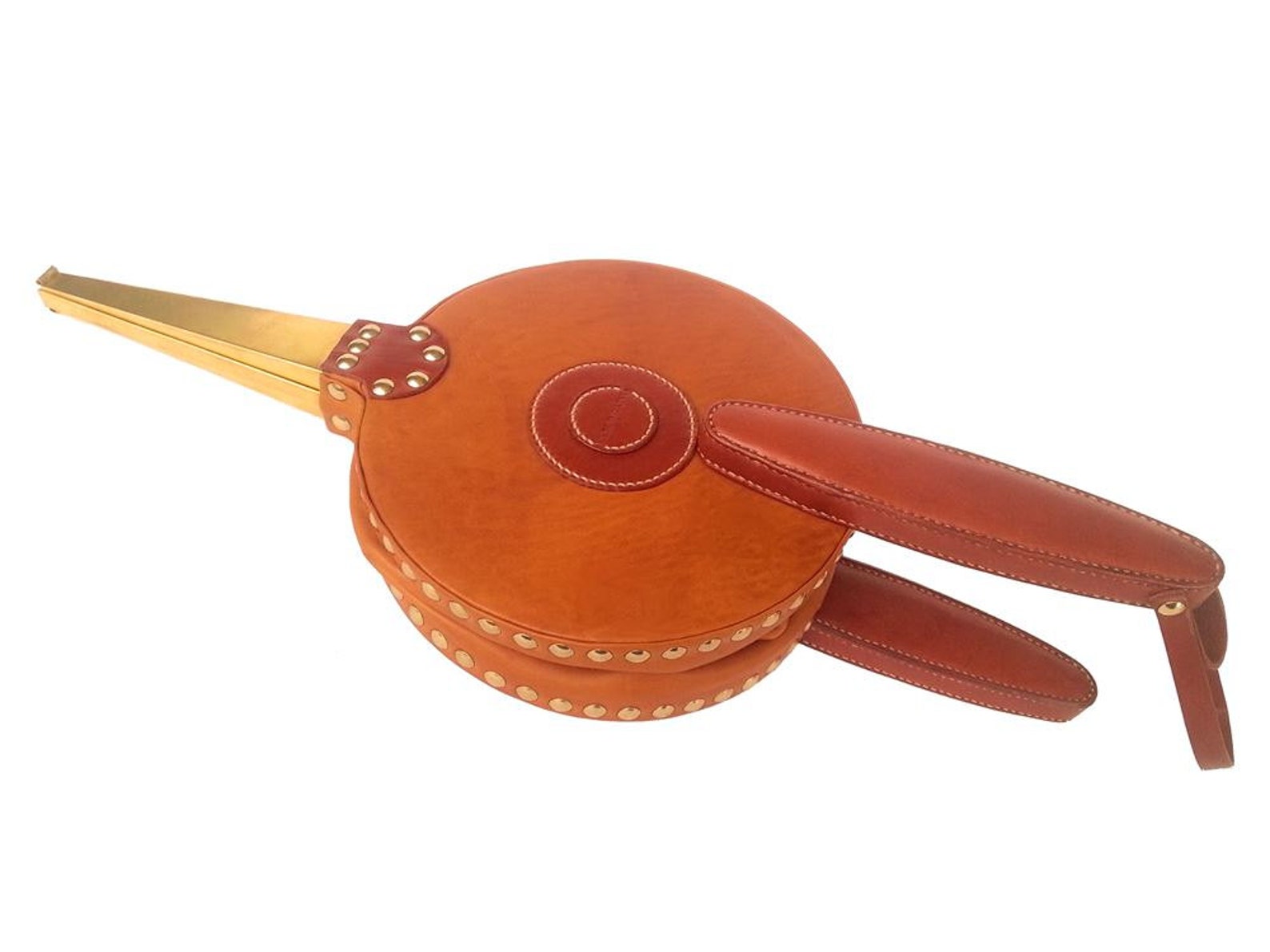 Leather bellows round shape.Fireplace and Barbecue | Etsy