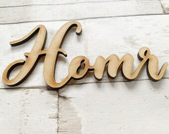 Script Love Wooden Sign Sizes 7.5cm 20cm Height Wall Art | Etsy