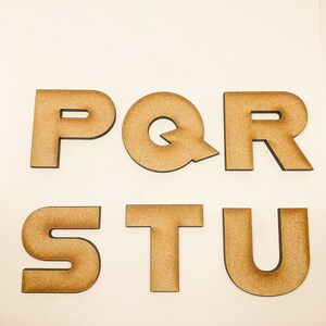 Wooden Letters 2cm 20cm Small and Large 4mm Thick/ Bedroom Wall Art ...