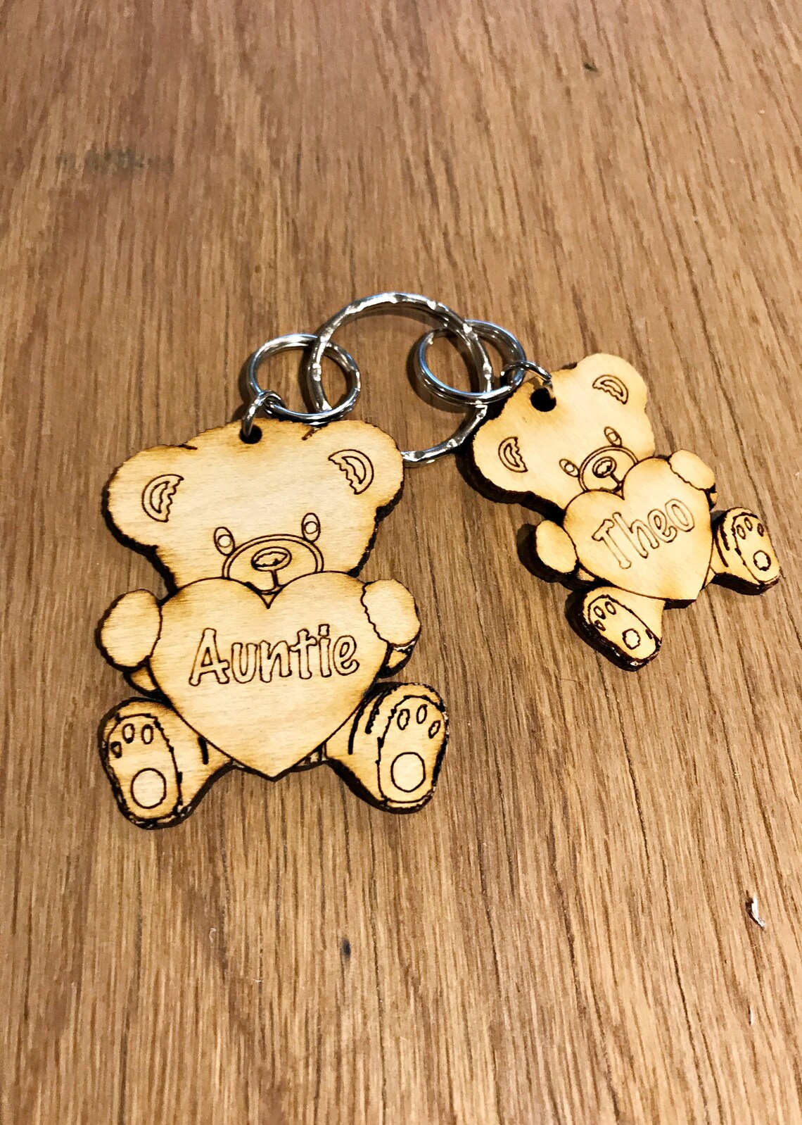 Personalised Teddy Bear Keyring / Personalised Keyring Gift / | Etsy UK