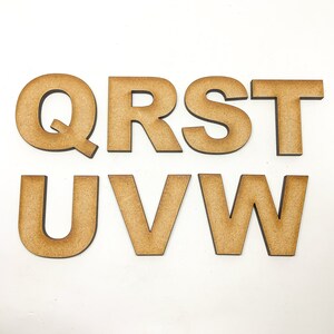 Wooden Letters 2cm 20cm 4mm Thick in Arial Bold Font / Bedroom Wall Art ...