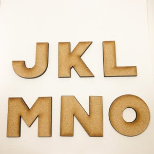 Wooden Letters 2cm 20cm Small and Large 4mm Thick/ Bedroom Wall Art ...