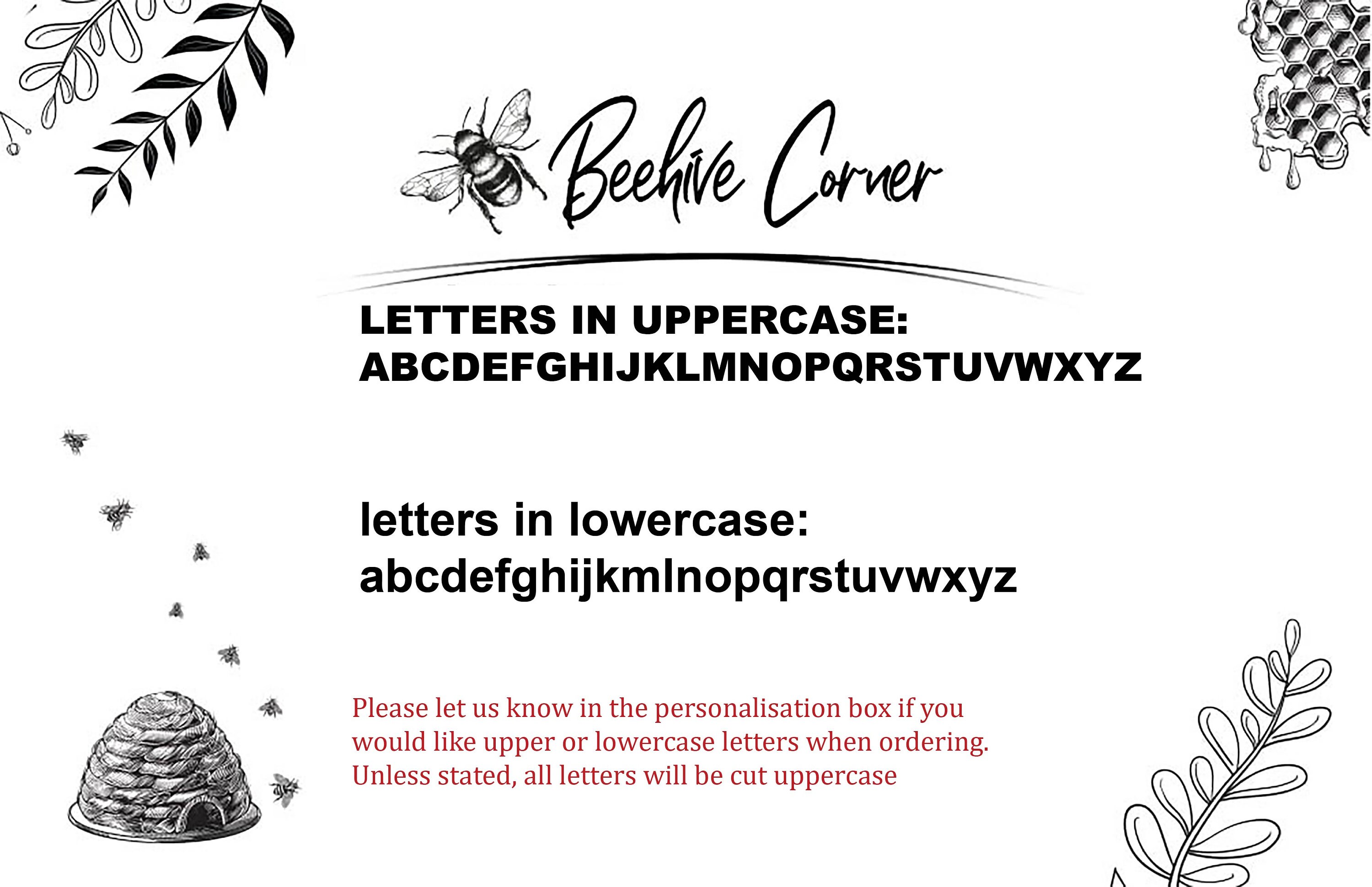 Wooden letters 2cm 20cm 4mm Thick in Arial Bold Font / | Etsy