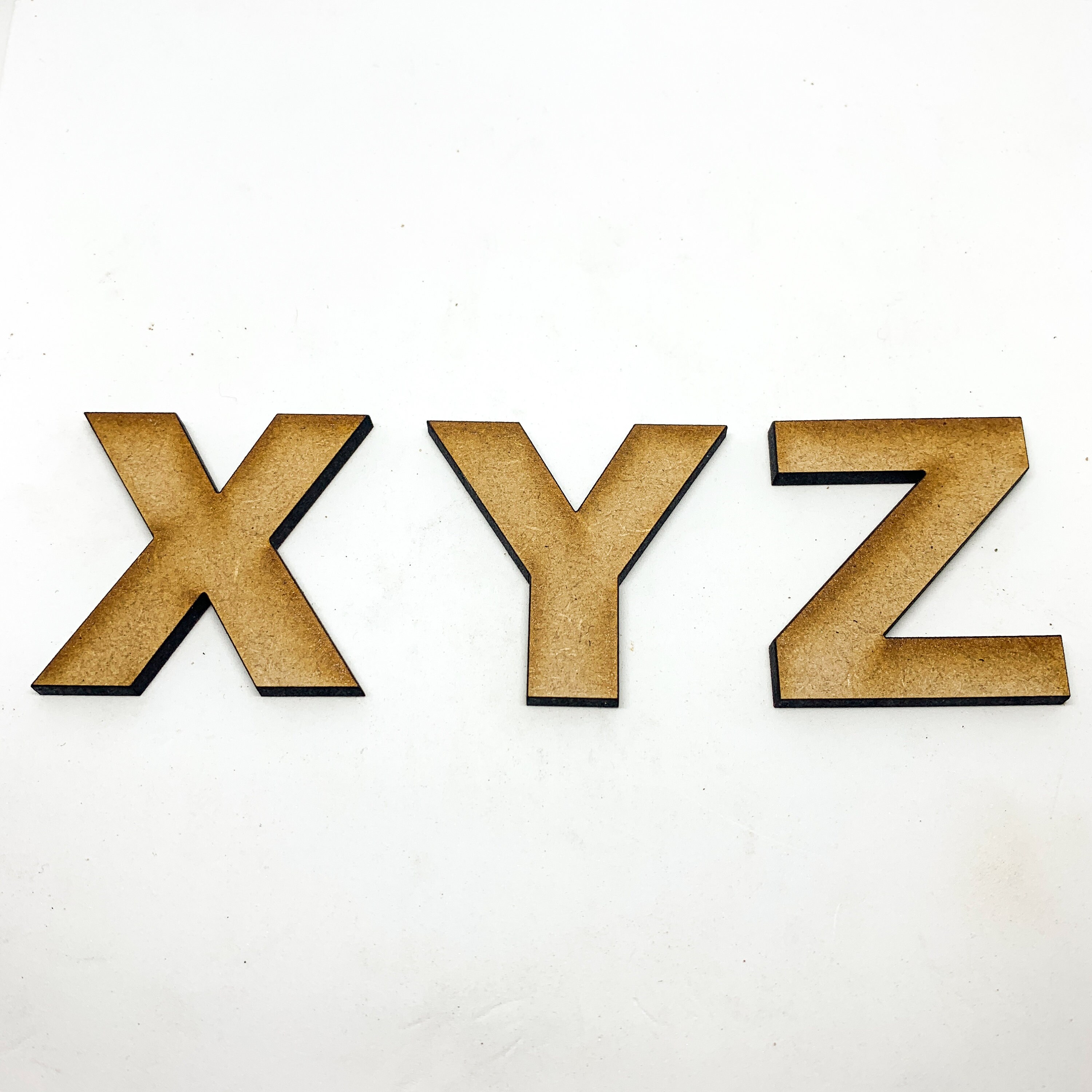 Wooden letters 2cm 20cm 4mm Thick in Arial Bold Font / | Etsy