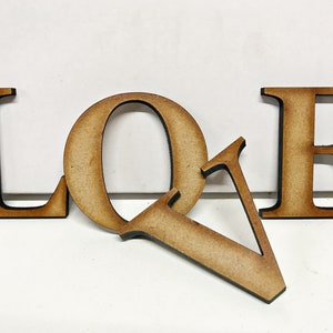 2cm 20cm Wooden Letters Small and Large Georgia Bold Font - Etsy