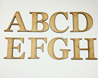 Wooden Letters 2cm 20cm 4mm Thick in Arial Bold Font / Bedroom Wall Art ...
