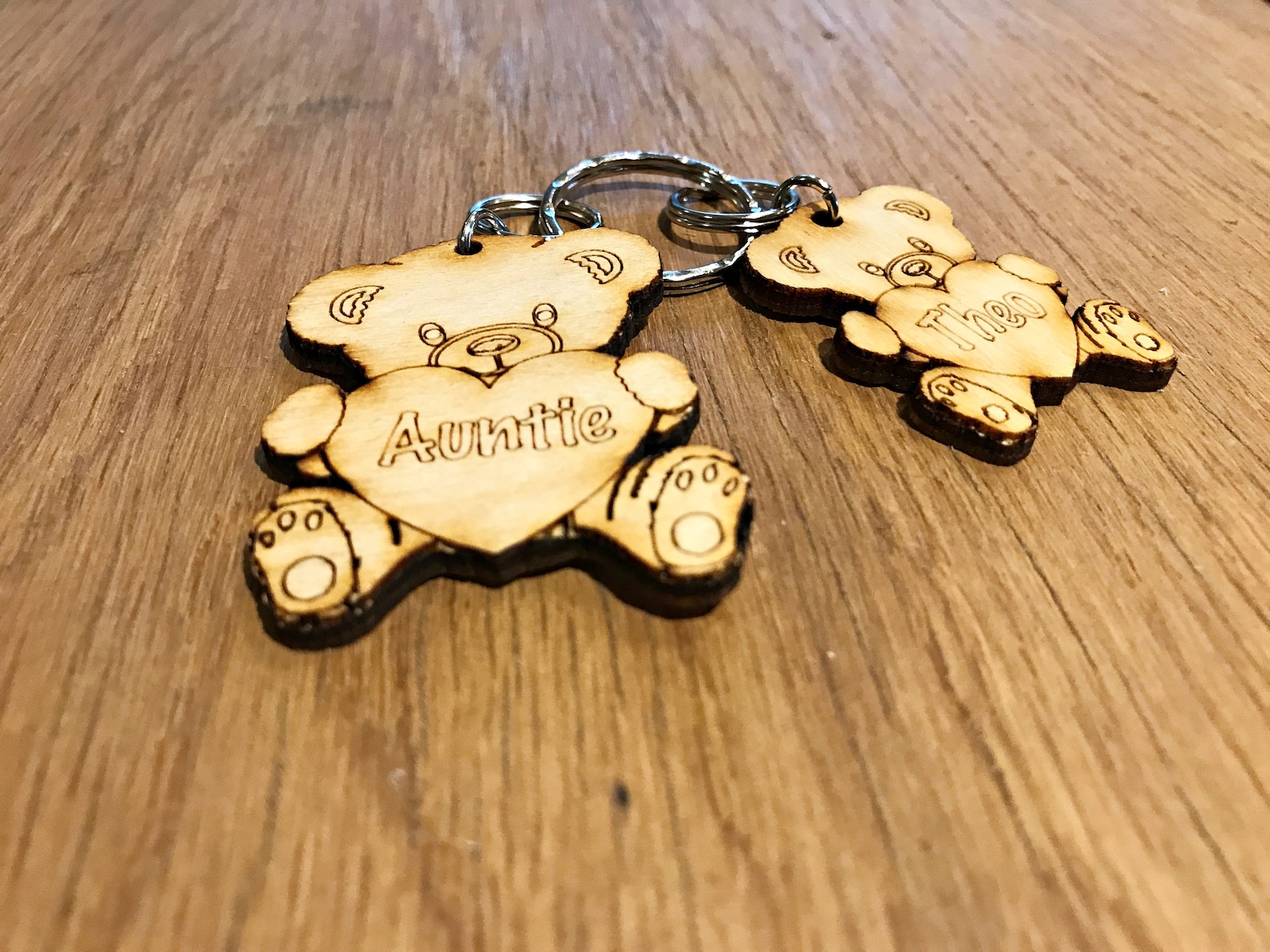 Personalised Teddy Bear Keyring / Personalised Keyring Gift / - Etsy UK