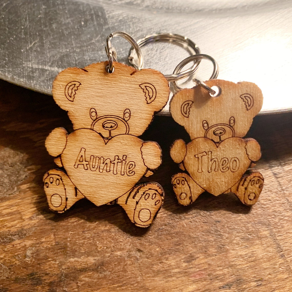 Personalised Teddy Bear Keyring / Personalised Keyring Gift / - Etsy UK