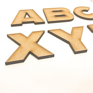 Wooden Letters 2cm 20cm Small and Large 4mm Thick/ Bedroom Wall Art ...