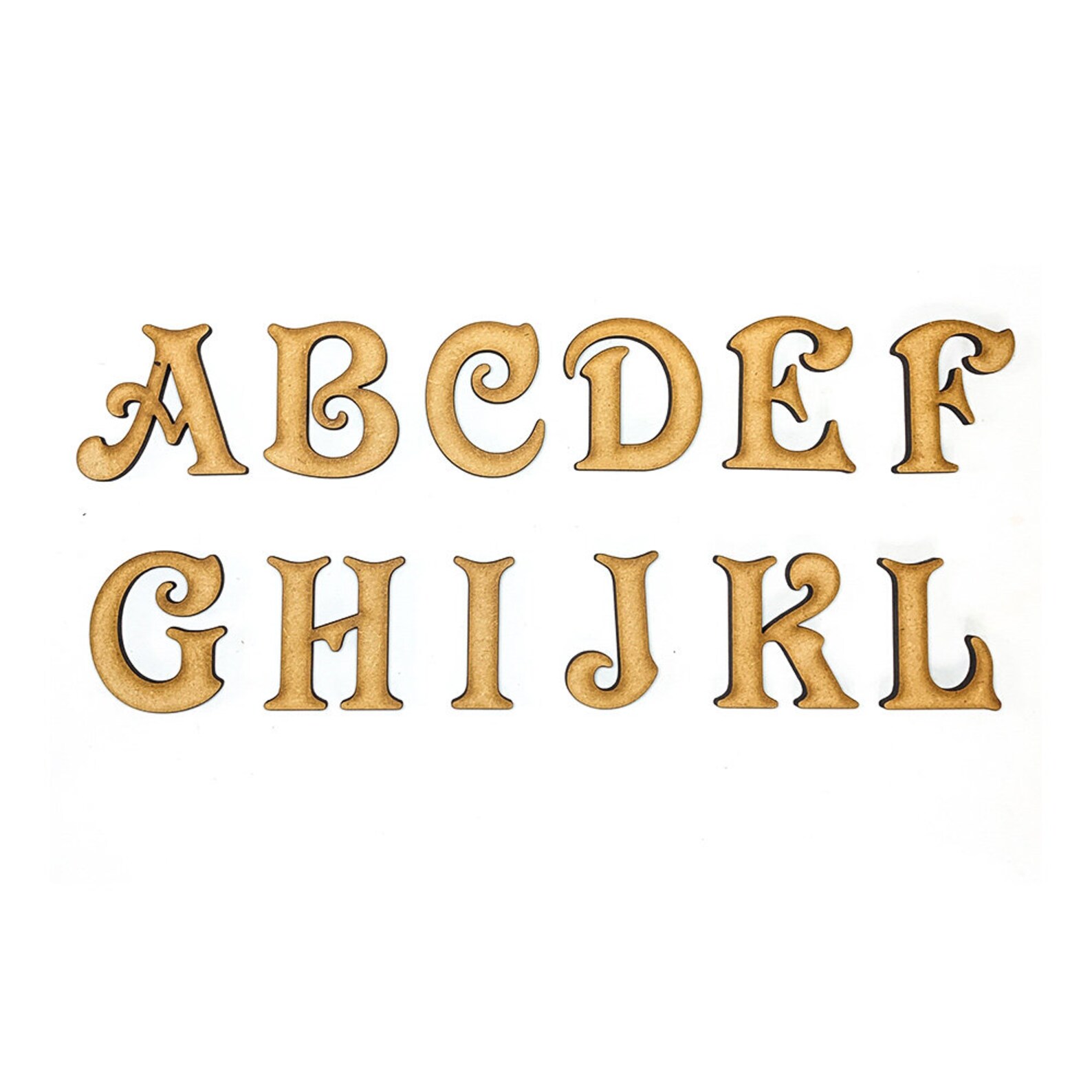 Wooden letters 2cm 20cm Small And Large 4mm thick in | Etsy