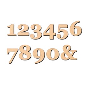 2cm 20cm Wooden Letters Small and Large Georgia Bold Font - Etsy