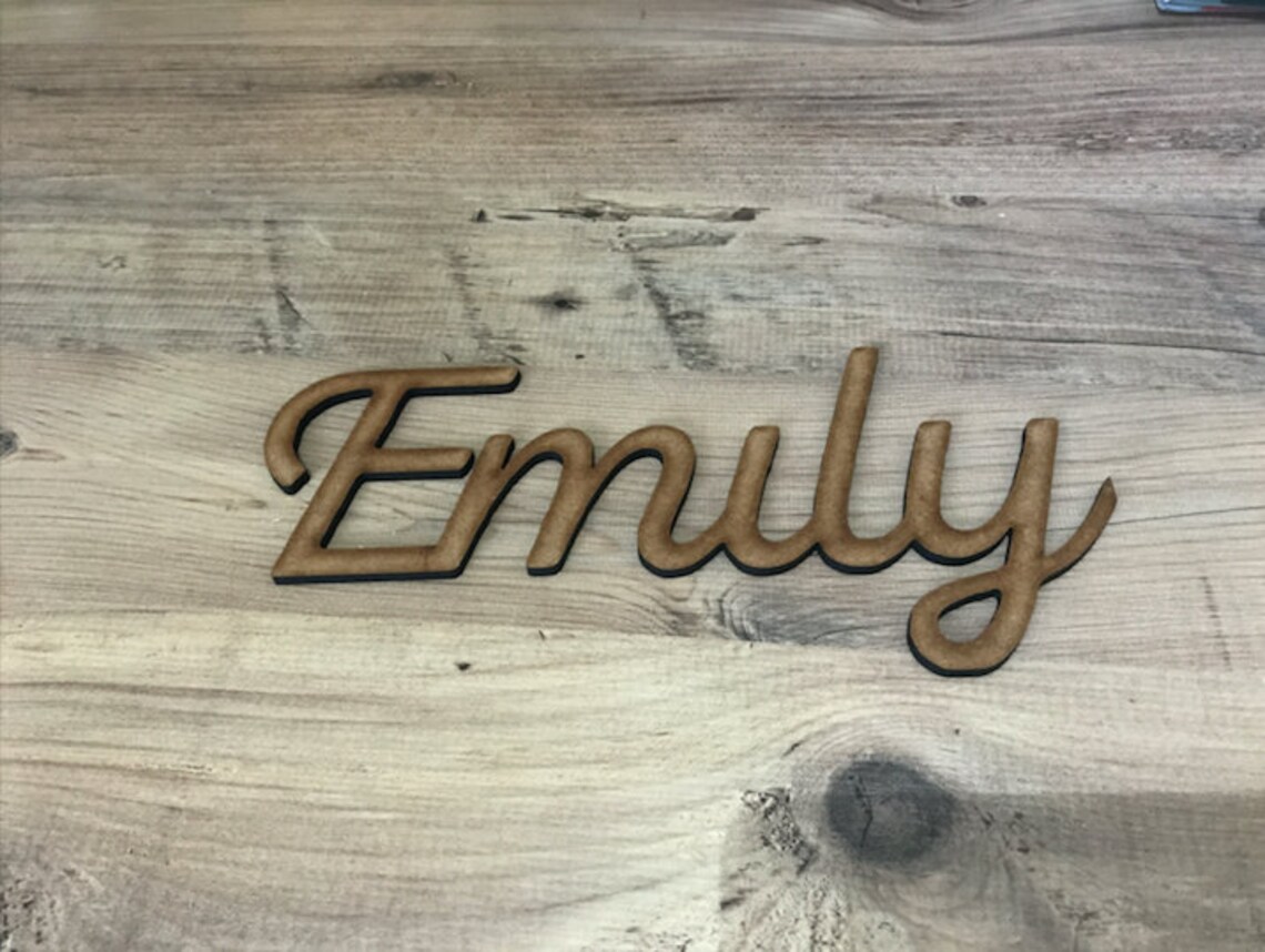 Wooden Names Cut in Sizes From 2cm to 7.5cm. Great for - Etsy