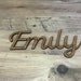 Wooden Names Cut in Sizes From 2cm to 7.5cm. Great for Decorating Walls ...