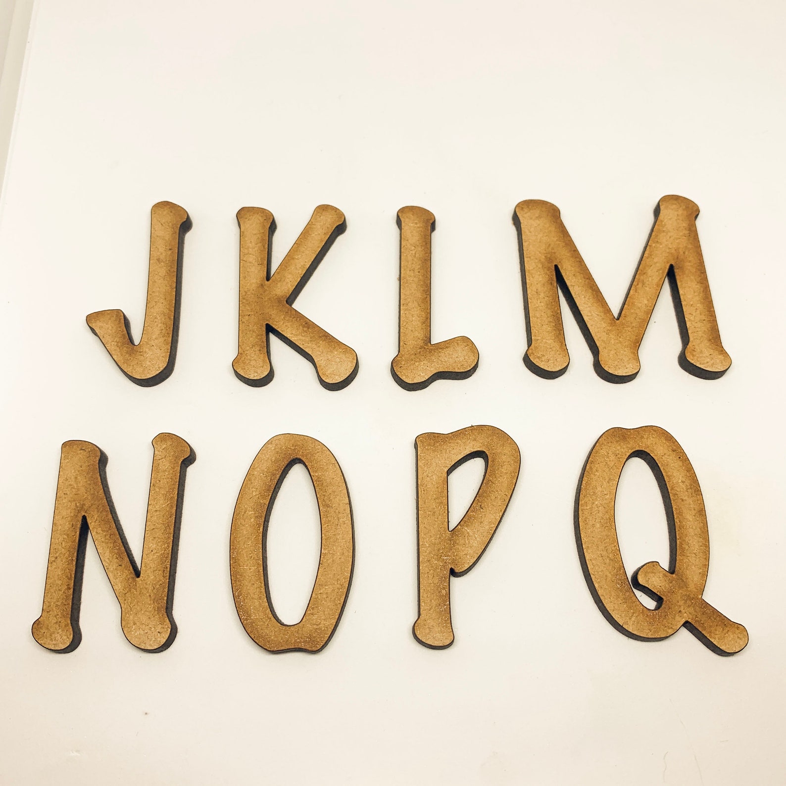 Wooden Letters 2cm 20cm Small and Large 4mm Thick in Marker | Etsy