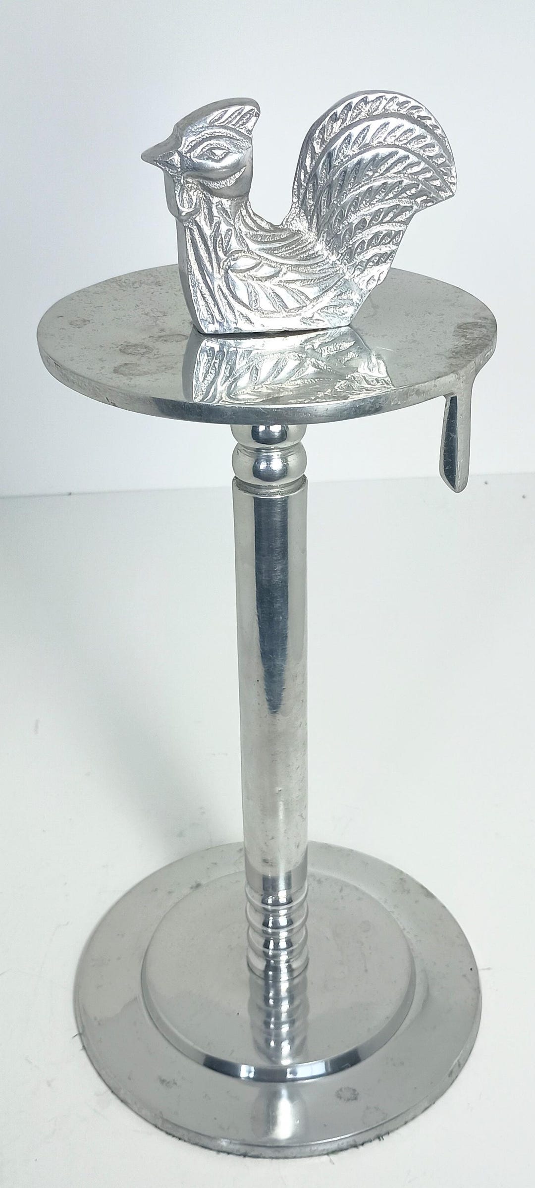 Vintage Pewter Rooster Paper Towel Holder - Etsy
