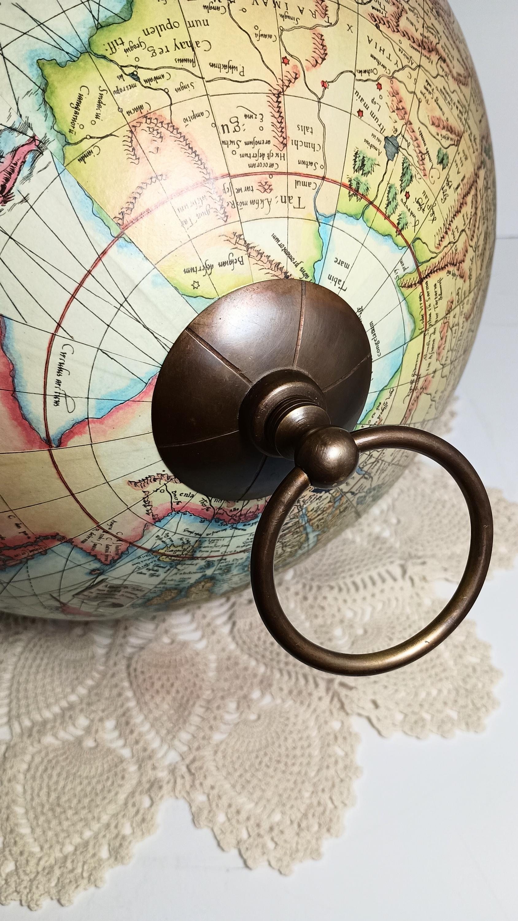 Vtg Baroque Style Latin 1541 Map Hanging Globe - Etsy