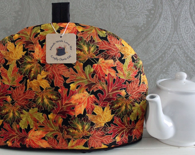 Medium Acorn Tea Cosy, Autumn, Fall Oak Leaf Teapot Cozy - Etsy