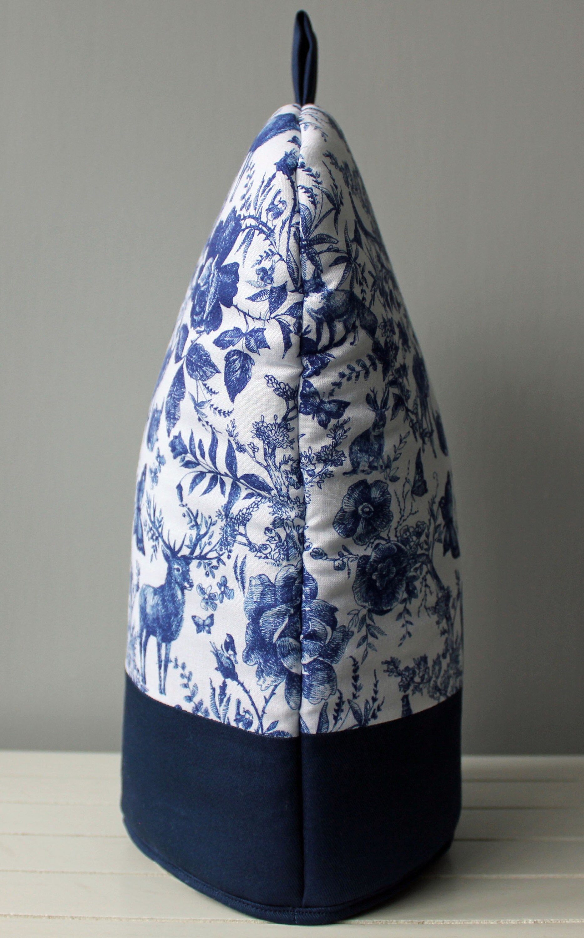 Insulated French Press Cozy: Blue Woodland Scene Cafetiere Cover - Etsy