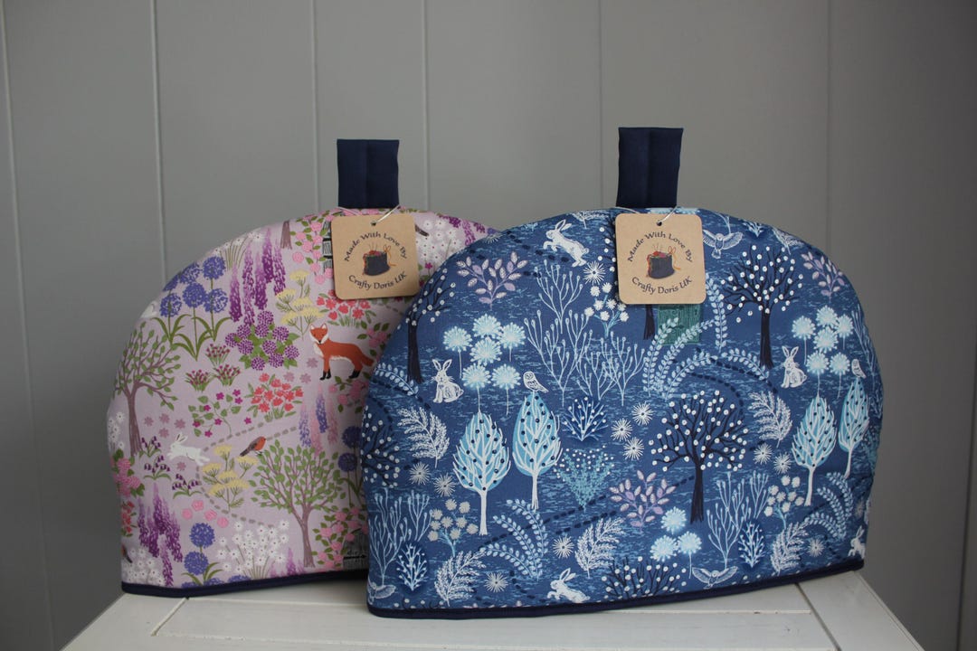 Handmade Insulated Tea Cosy: English Garden, Foxes & Robins - Etsy