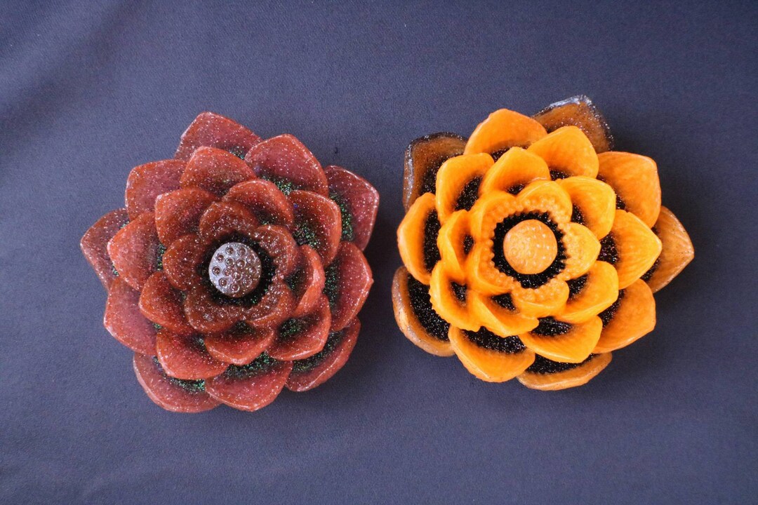 Epoxy Resin Lotus Flower/resin Flower/resin Flower Art/3d Flower Decor ...