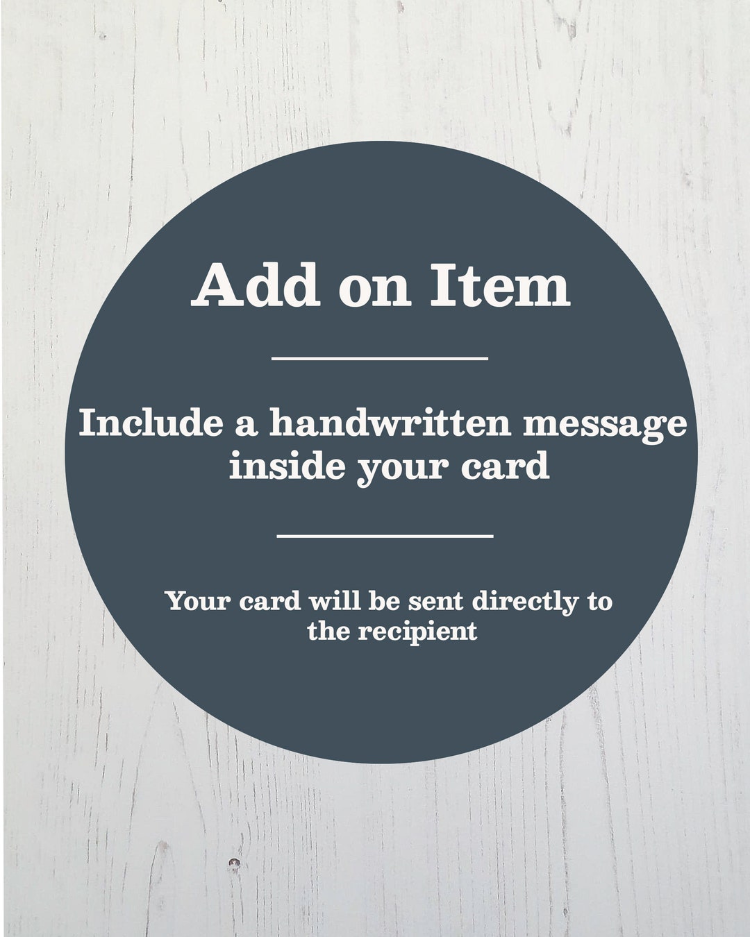 Add a Handwritten Message Inside - Add on Item - Etsy