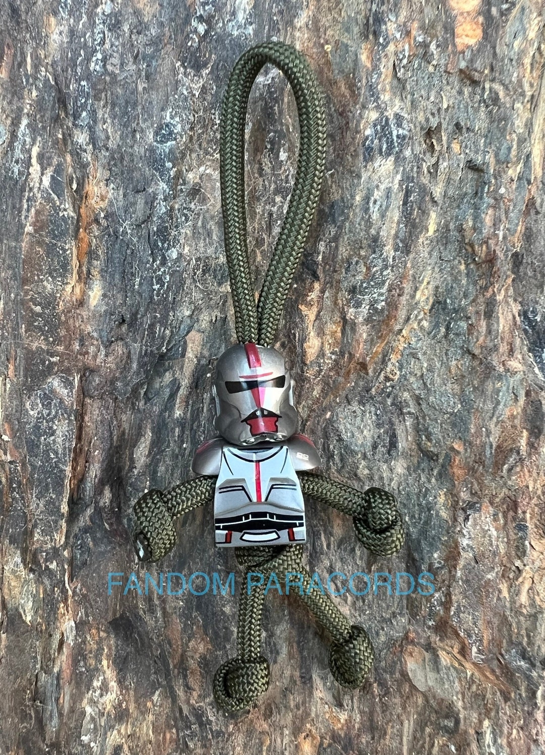 Bad Batch HUNTER Paracord Keychain, EDC Everyday Carry Accessory, Star ...