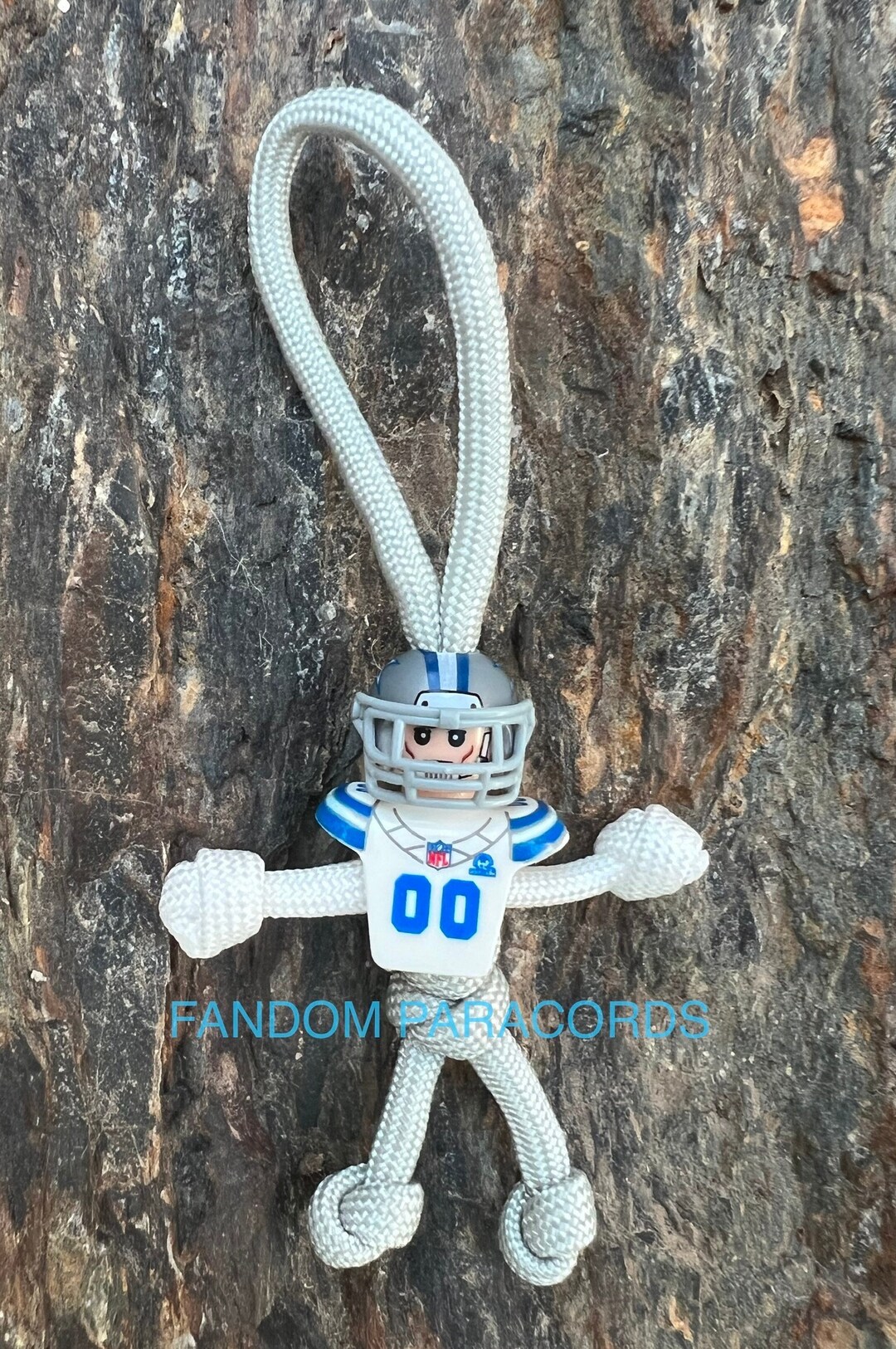 Dallas Cowboys Paracord Keychain, Everyday Carry Keyring, Football ...